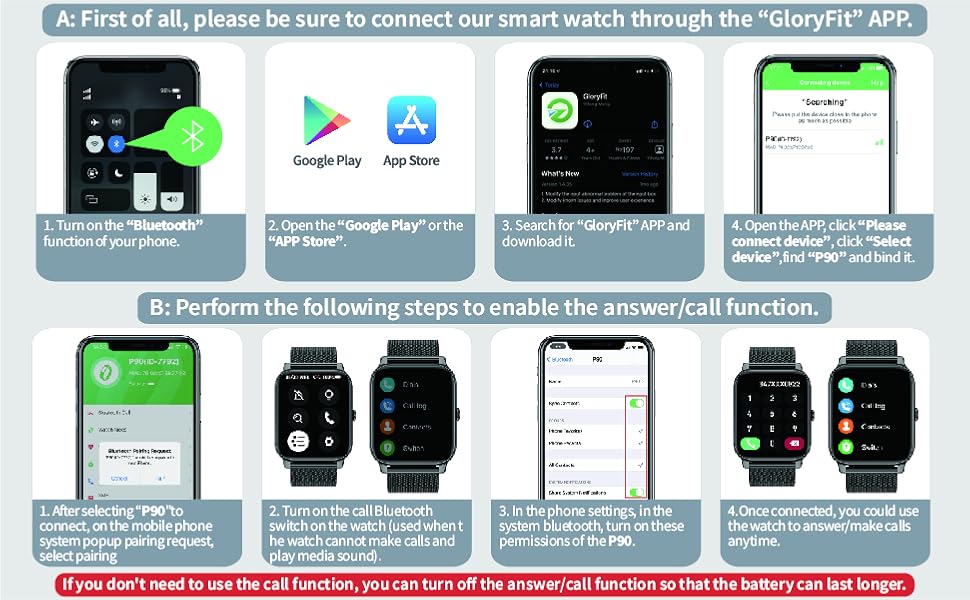 Amazon.com: Smart Watch for Women Men Fitness: (Make/Answer Call ...