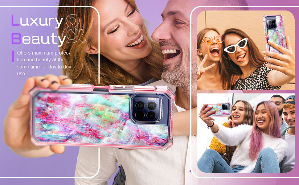 Amazon.com: NZND Designed for T-Mobile REVVL 7 PRO 5G Case with [Built-in Screen Protector ...