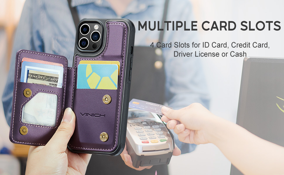 Amazon.com: Vinich for iPhone 12 Pro Max Wallet Case with Card Holder, Case for iPhone 12 Pro ...