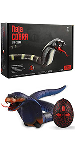 Amazon.com: PWTAO Remote Control Snake Realistic Snake Toys Fake Snakes ...