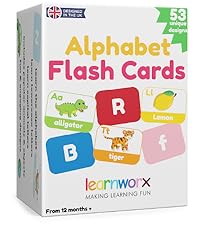 Alphabet ABC Flash Cards for Toddlers 2-4 Years - 52 Flashcards – ABC Cards - Uppercase and ...