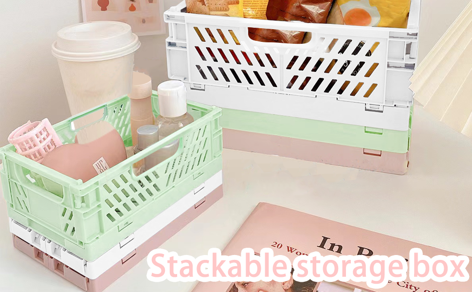 Amazon.com: 3 Pack Mini Plastic Storage Basket for Shelf Organizing ...
