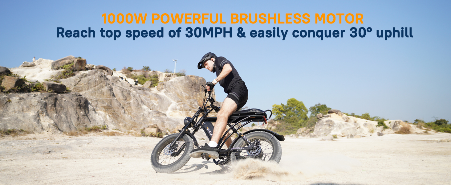 Amazon.com : Movcan V60/V60 Pro Electric Bike, 48V 15.6/18.2Ah Removable Battery 20” Fat Tire ...