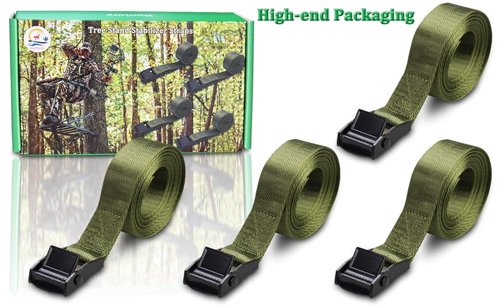 Amazon.com: Boaton 4Pcs Tree Stand Stabilizer Straps, Hunting Gifts for ...