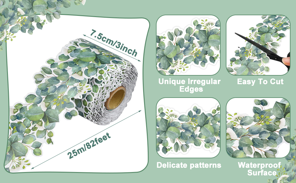 Amazon.com: 82Ft Eucalyptus Bulletin Board Border Eucalyptus Classroom ...