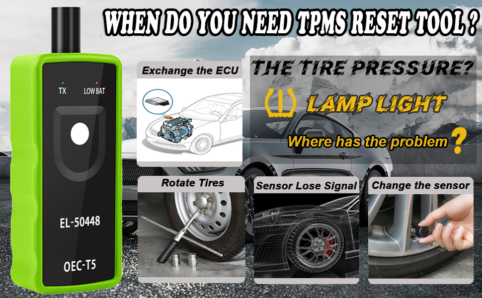 Amazon.com: OBDKCAN TPMS Relearn Tool for GM EL-50448 TPMS Reset Tool ...