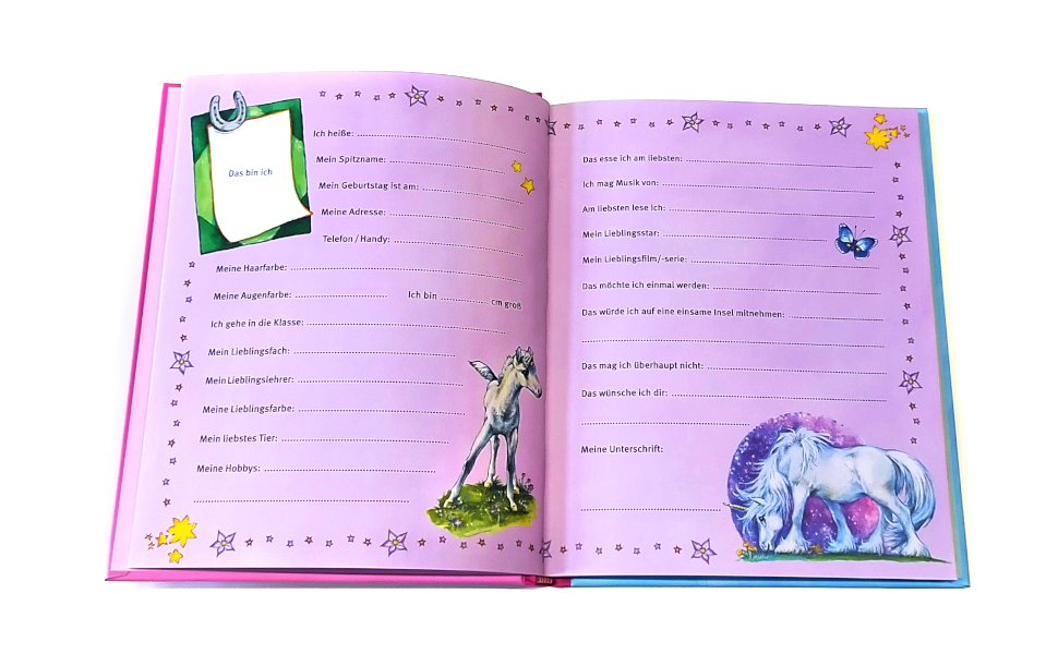 Meine Schulfreunde: Einhorn (Freundebuch für die Schule: Meine Schulfreunde für Mädchen und ...