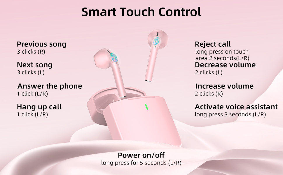 Wireless Earbuds, Bluetooth 5.3 Earbuds, 13mm Driver Wireless ...