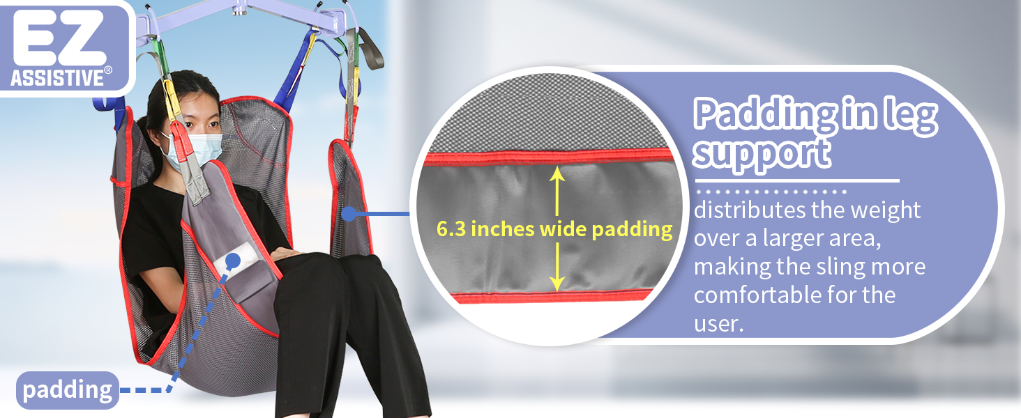 Amazon.com: EZ Assistive Universal Full Body Patient Lift Sling for Patient Lift or Transfer ...