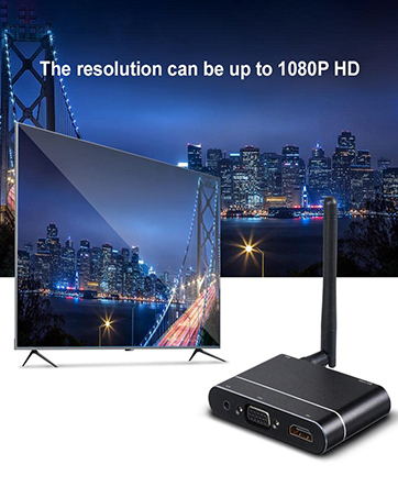 Etzin Wireless HDMI Transmitter and Receiver 4K Kit, 50M/165FT Full HD 4K Wireless HDMI Adapter ...