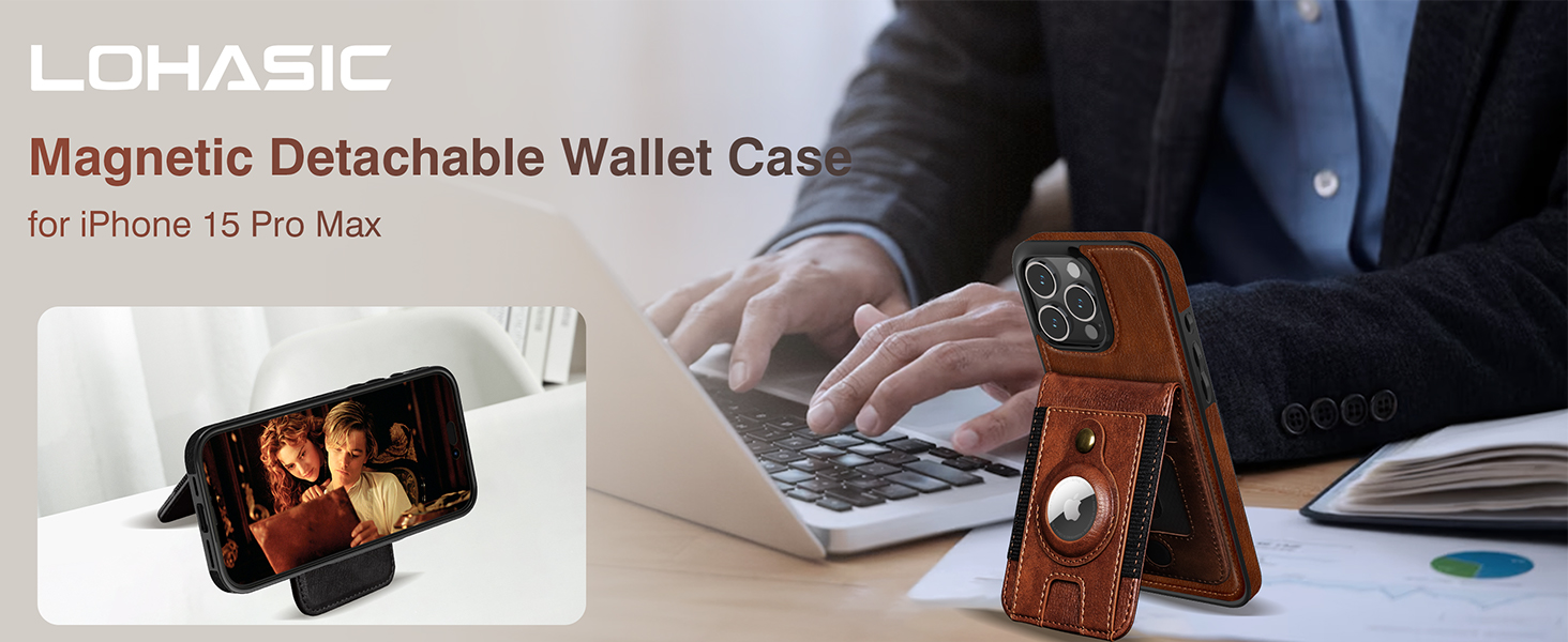 Amazon.com: LOHASIC Compatible with MagSafe for iPhone 15 Pro Max Case Wallet with Card Holder ...