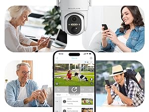 Amazon.com : HOSAFE.COM Cameras for Home Security Outdoor, WiFi Outdoor Camera Wireless, Solar ...