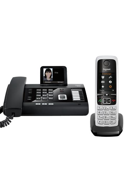 Gigaset DL780 Plus, Schnurgebundenes Telefon & schnurloses Telefon, Kombi-Set, Verstärker ...