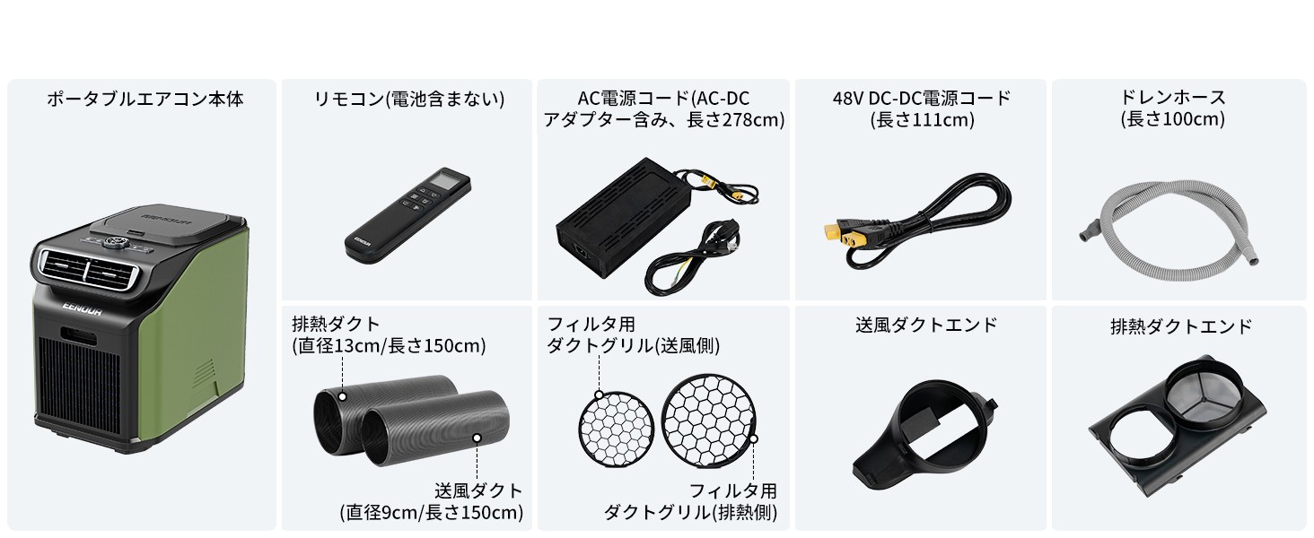 Amazon | EENOUR ポータブルエアコン PA600 2重換気システム 冷房能力1.758kW/6000Btu 除湿 冷風 送風機能 7段階風量 温度調整可能 二つ吹き出し口 ...