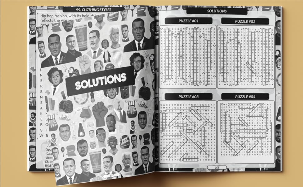 Black History Word Search Large Print: Explore 100 Themed Puzzles & Fun ...