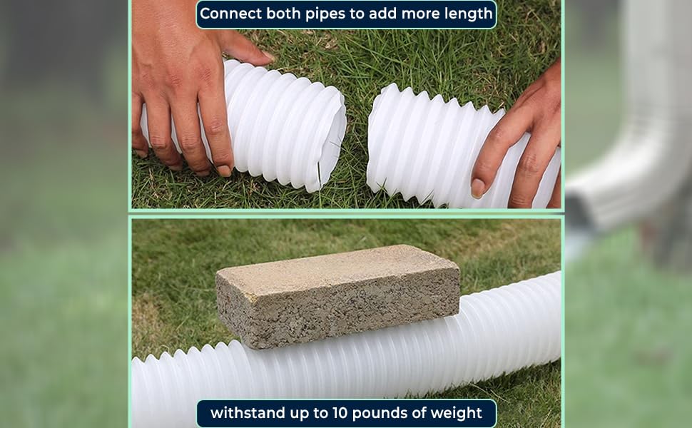 Amazon.com : ValueKartz Gutter Large Downspout Extensions 22 to ...