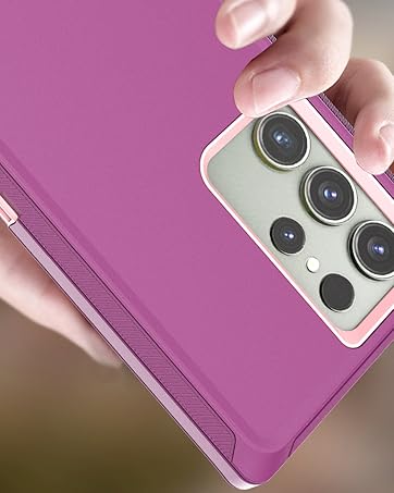 Amazon.com: for Galaxy S23 Ultra Case with Self Healing Flexible TPU Film[2 Pack] and Lens ...