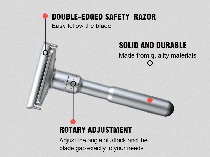 Amazon.com: Adjustable Metal Safety Razor Single Blade for Men Adjusts ...