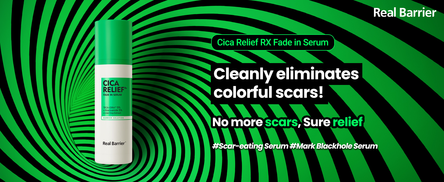 Amazon.com: Real Barrier Cica Relief Rx Fade In Serum 50ml 1.69 fl. Oz. |Calming & Skin Recovery ...