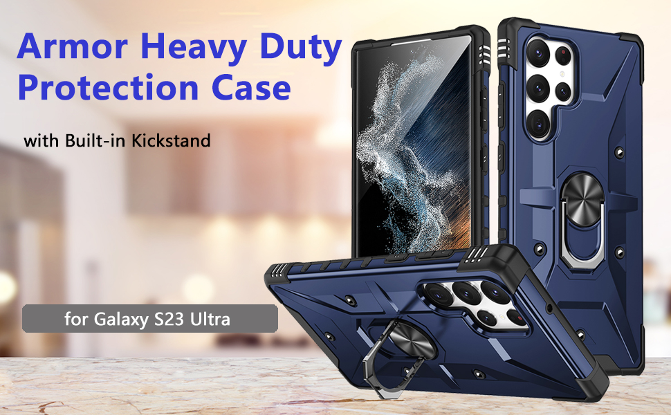 Amazon.com: TORRTOWAY Case for Samsung Galaxy S23 Ultra Case Military Grade Drop Case with ...