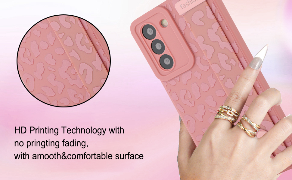 Amazon.com: OOK Compatible with Samsung Galaxy S24 Plus Case with Wrist Strap, Leopard Silicone ...