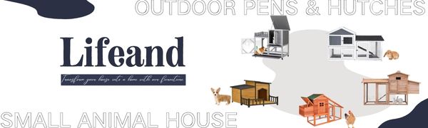 Amazon.com : Lifeand 67''L Outdoor Large Wooden Cabin House Style ...