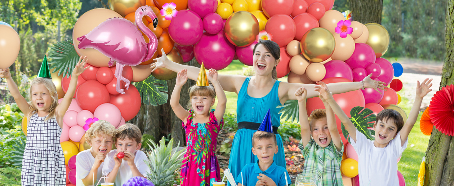 Amazon.com: Ouddy Life 178Pcs Tropical Balloons Arch Garland Kit, Luau Tropical Party ...