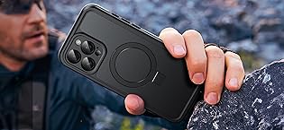 Amazon.com: Oterkin Magnetic Waterproof for iPhone 16 Case with [Built-in Screen Protector ...