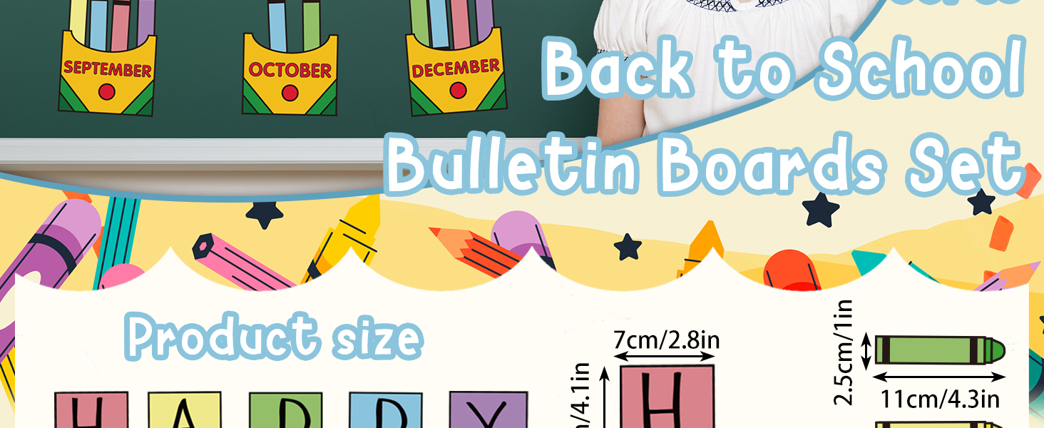 Amazon.com: JarThenaAMCS Back to School Classroom Happy Birthday ...