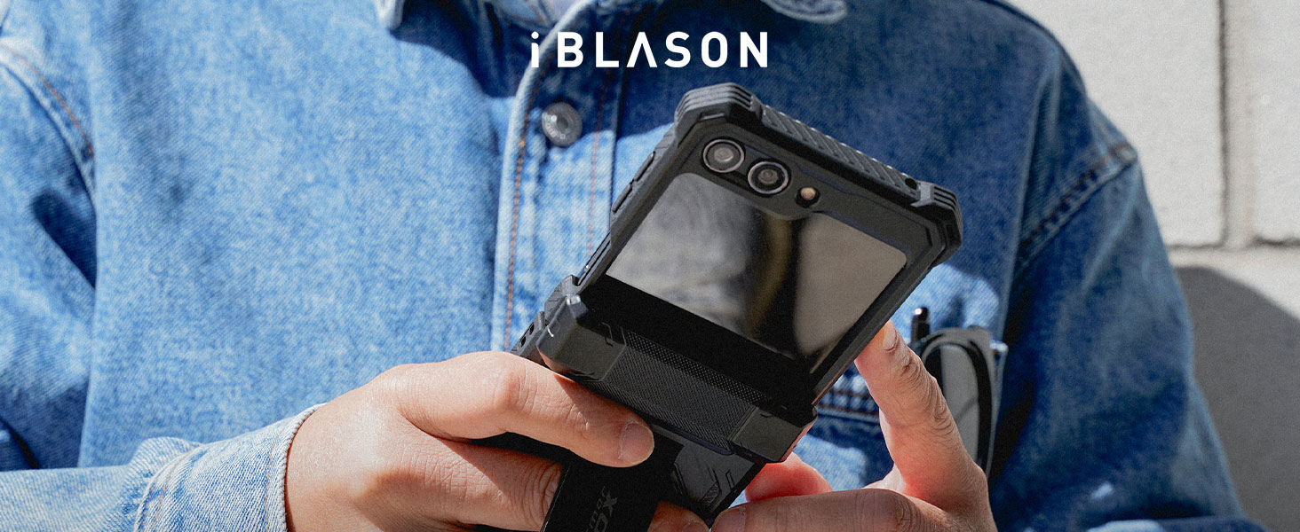 Amazon.com: i-Blason for Samsung Galaxy Z Flip 5 Case with Stand, [Built-in Screen Protector ...