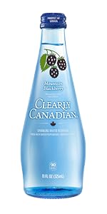 Amazon.com : Clearly Canadian Mountain Blackberry Sparkling Spring Water Beverage, Natural ...