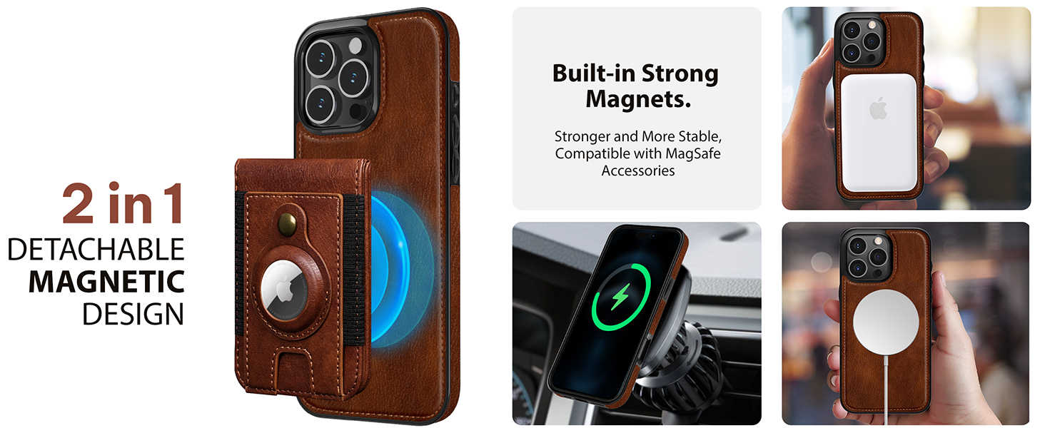 Amazon.com: LOHASIC Compatible with Magsafe for iPhone 16 Pro Max Wallet Case, Detachable ...