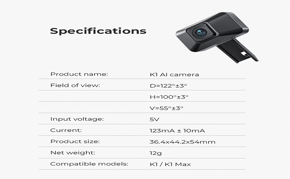 Amazon.com: chitu systems Official K1 AI Camera for CREALITY, 3D Printer Camera Compatiable with ...