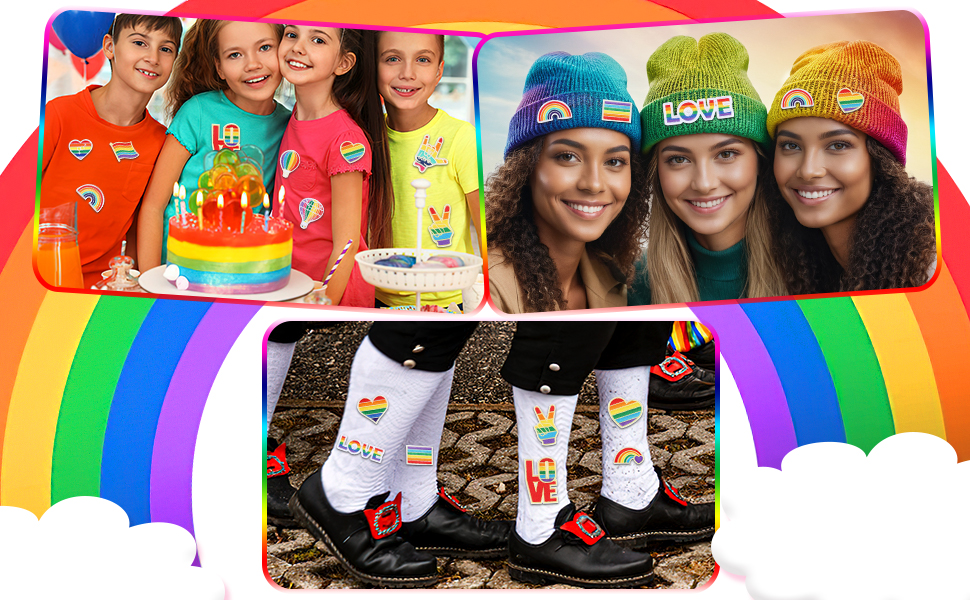 Amazon.com: AUGSUN 36pcs LGBT Iron on Patches Pride Day Embroidered Sew Applique LGBTQ Repair ...