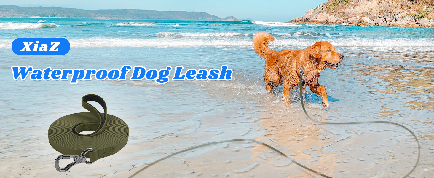 Amazon.com : XiaZ Waterproof Long Leash for Dogs Outside, Training Long Line Lead for Large ...