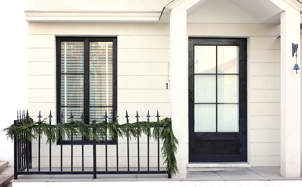 Amazon.com: 16 FT Real Touch Norfolk Pine Garland Green Artificial Christmas Garland Faux ...