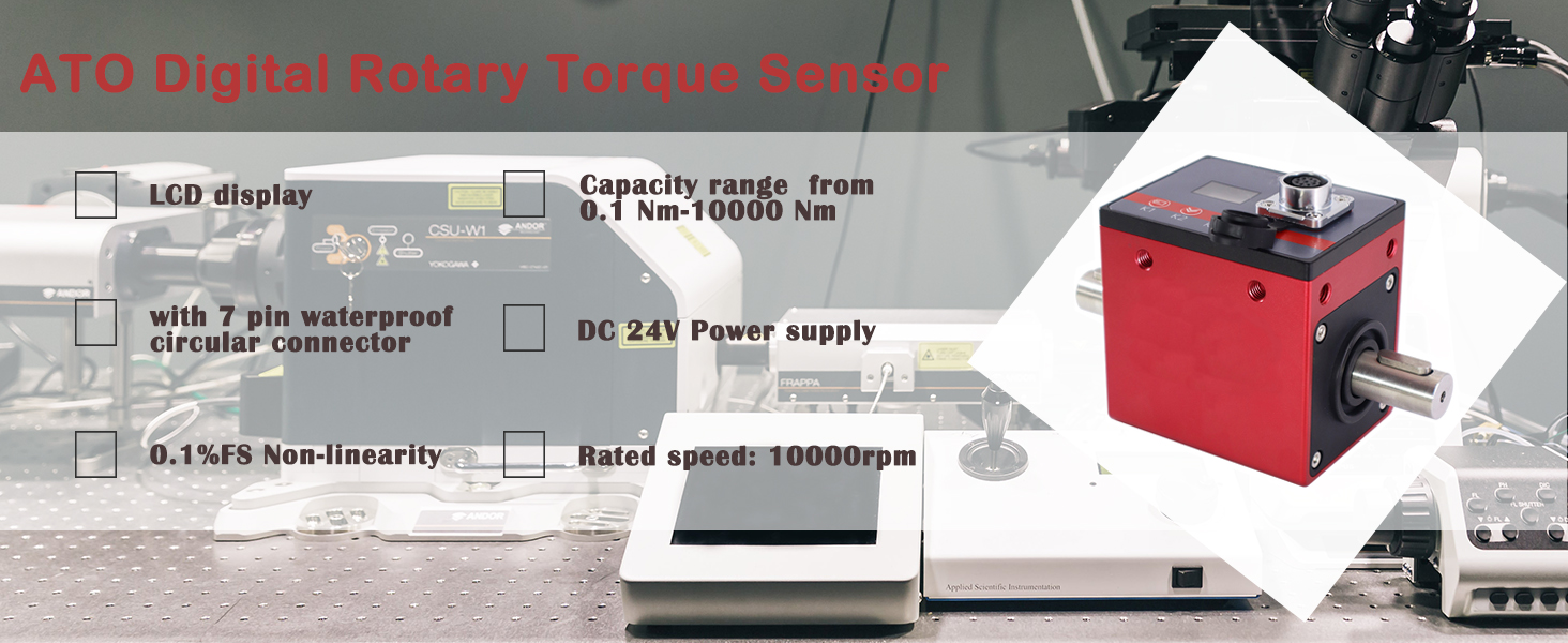 Amazon.com: ATO Digital Rotary Torque Sensor, Rotary Torque Transducer ...