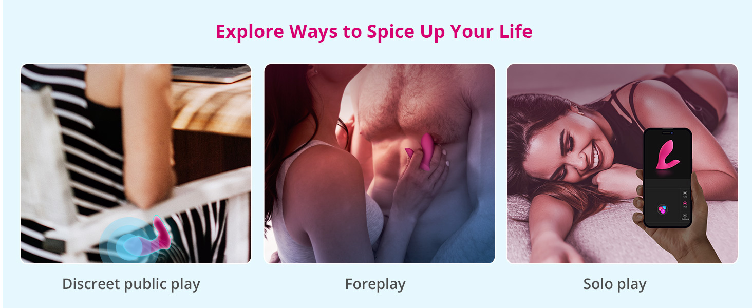 LOVENSE Flexer Bluetooth Butterfly Vibrator with App Controlled, Wearable Remote Vibrator for ...