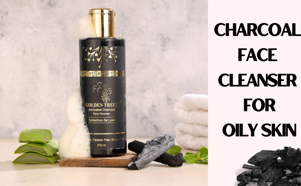 Golden Treez activated charcoal Face cleanser For Men With Aloevera,and activated charcol For ...
