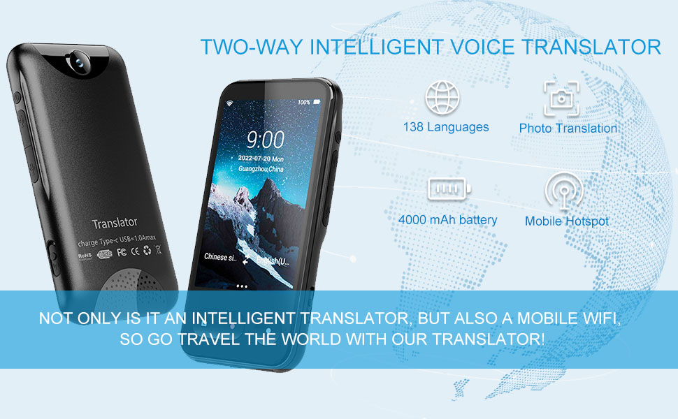 Amazon.com: Language Translator Device, Portable Two Way Voice ...
