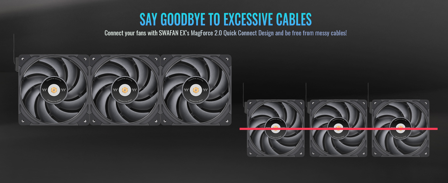 Amazon.com: Thermaltake TOUGHFAN EX12 Pro PC Cooling Fan, Magnetic Connection, Swappable Fan ...