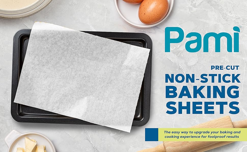 Amazon.com: PAMI Disposable Non-Stick Cookie Sheets for Baking 200 Pre ...