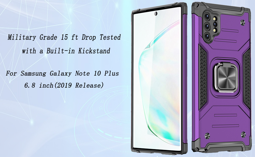 Amazon.com: AYMECL for Samsung Galaxy Note 10 Plus Case with Self Healing Flexible TPU Screen ...