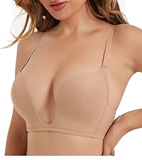 HACI Women's Sexy Balconette Bra Demi Half Cup Scoop Neck Push Up Lightly Padded Shelf Underwire ...