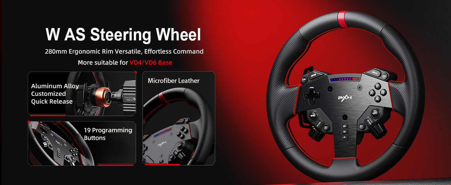 Amazon.com: PXN VD4 Bundle F – PC Sim Racing Setup with 4Nm Direct Drive Servo Motor Base, 11 ...