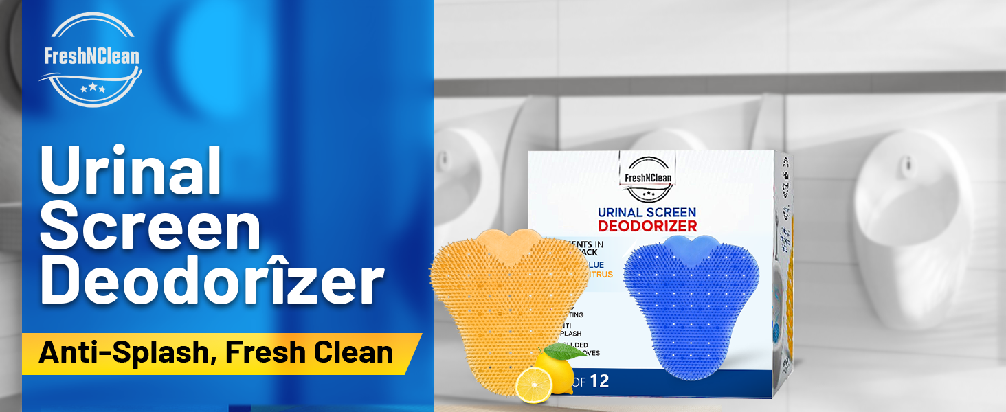Amazon.com: Urinal Screen Deodorizer - (12 Pack) Anti-Splash Urinal Cakes - Odor Protection ...