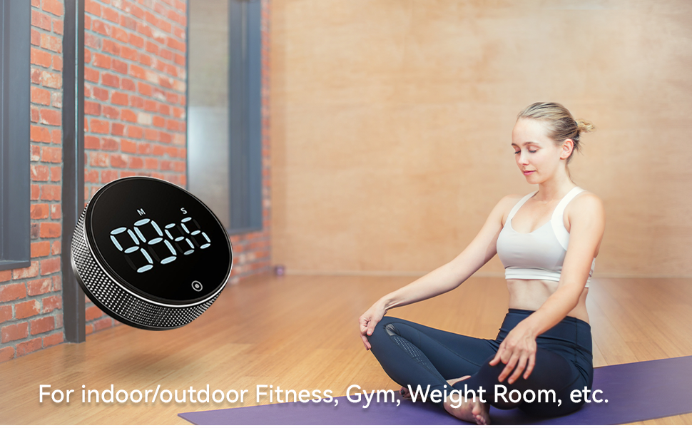 Amazon.com: Eshome Digital Kitchen Timers, Magnetic Visual Timer Large LED Display Magnetic ...