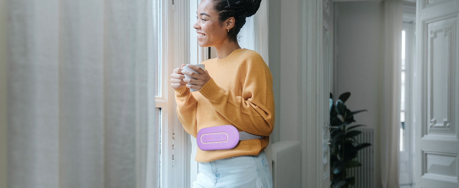 Amazon.com: Heating Pads for Cramps, Colorfarm Portable Cordless Electric Heating Pad with 5 ...