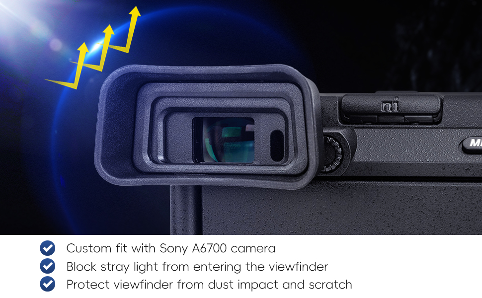 Amazon.com : A6700 Eyecup Eye Cup Eyepiece, FDA-EP20 Eyepiece, Upgraded Soft Silicone Eyecup ...