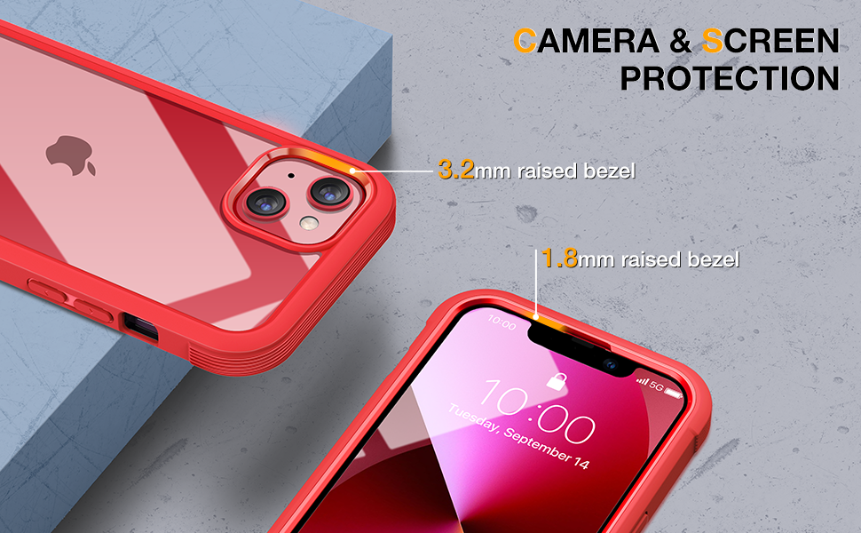 Amazon.com: Miracase Compatible with iPhone 13 case 6.1 inch, 2021 Upgrade Full-Body Glass Clear ...